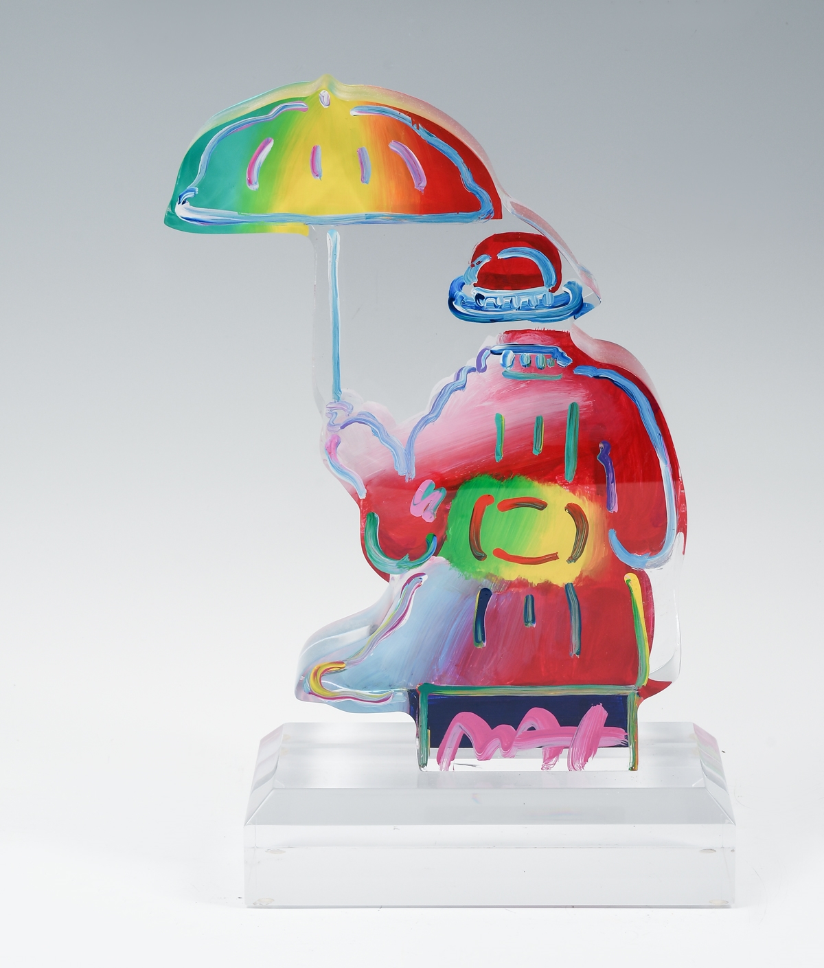 Peter Max Umbrella Man Sculpture
