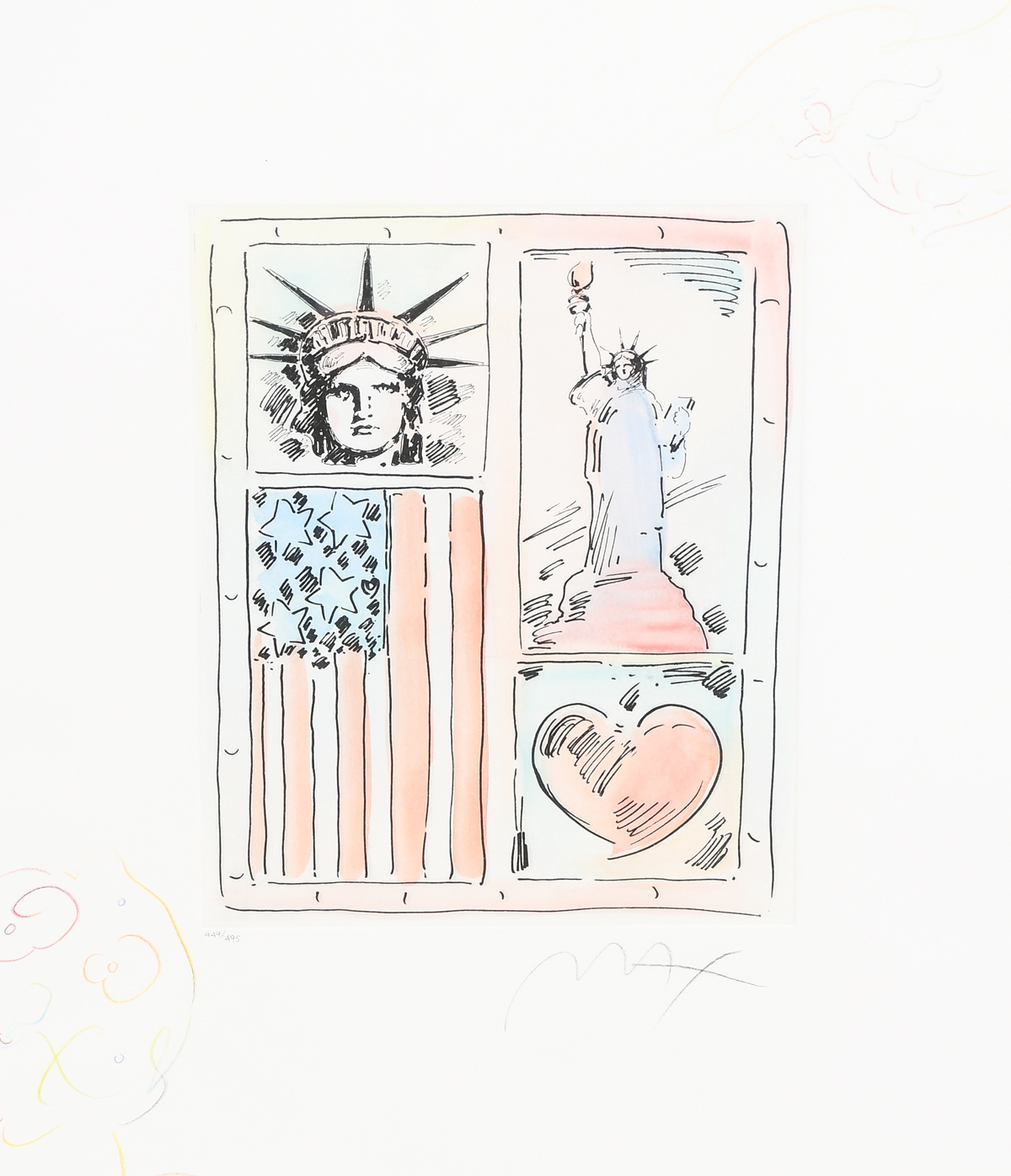 Peter Max American Flag