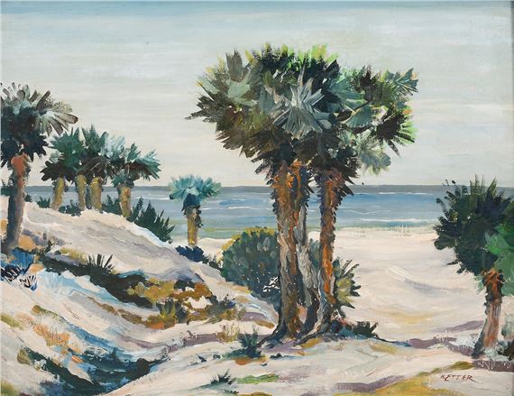 Harold Sleichter Etter | ''Cabbage Palms'' (1920) | MutualArt