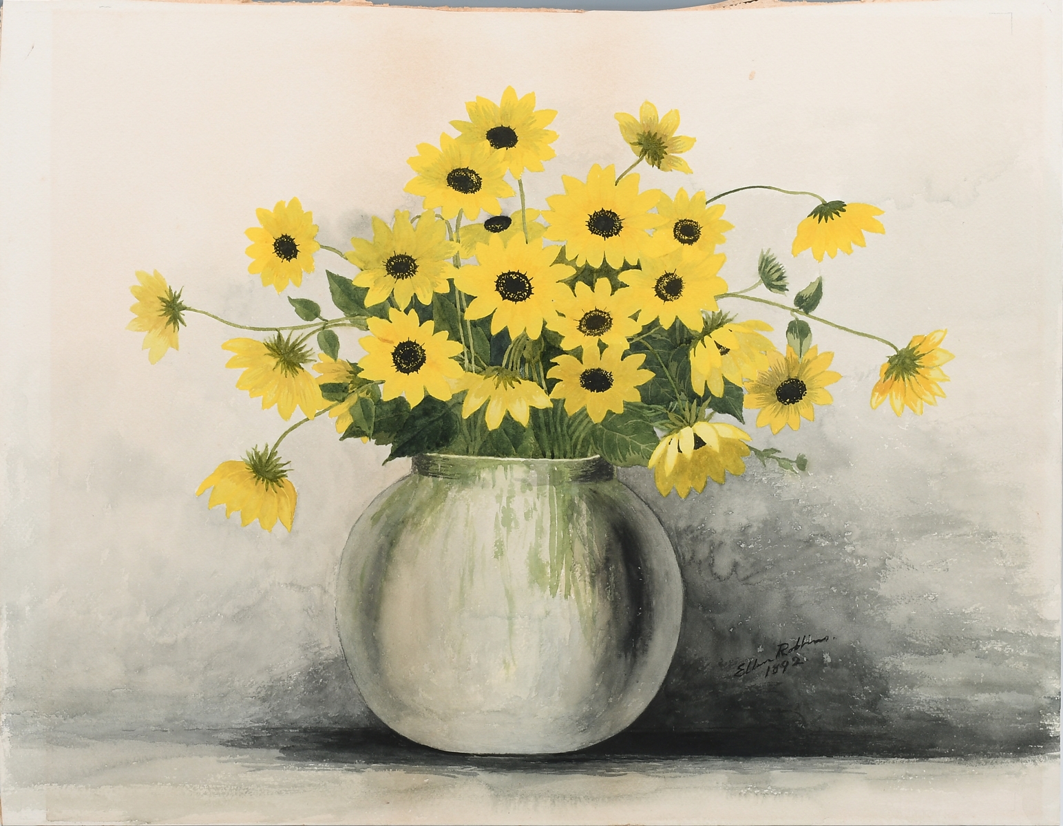 Ellen Robbins | Three Floral Still Life Paintings | MutualArt