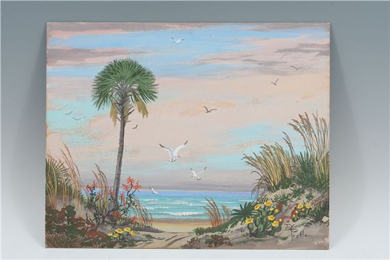 Katherine Joy Postle | ''Cherokee Bean Cactus and Palms - Florida ...