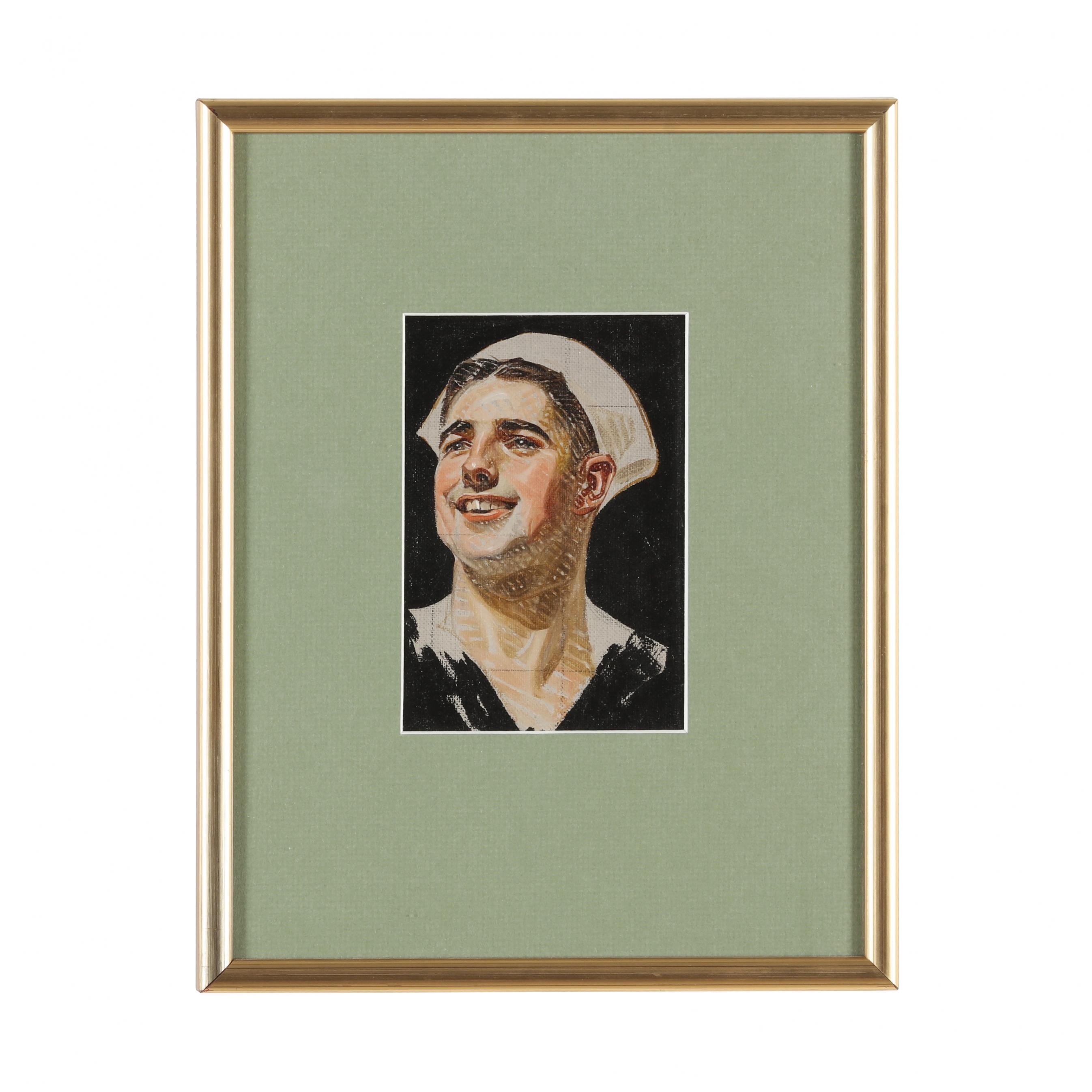 Joseph Christian Leyendecker | Study for a US Navy Poster | MutualArt