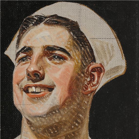 Joseph Christian Leyendecker | Study for a US Navy Poster | MutualArt