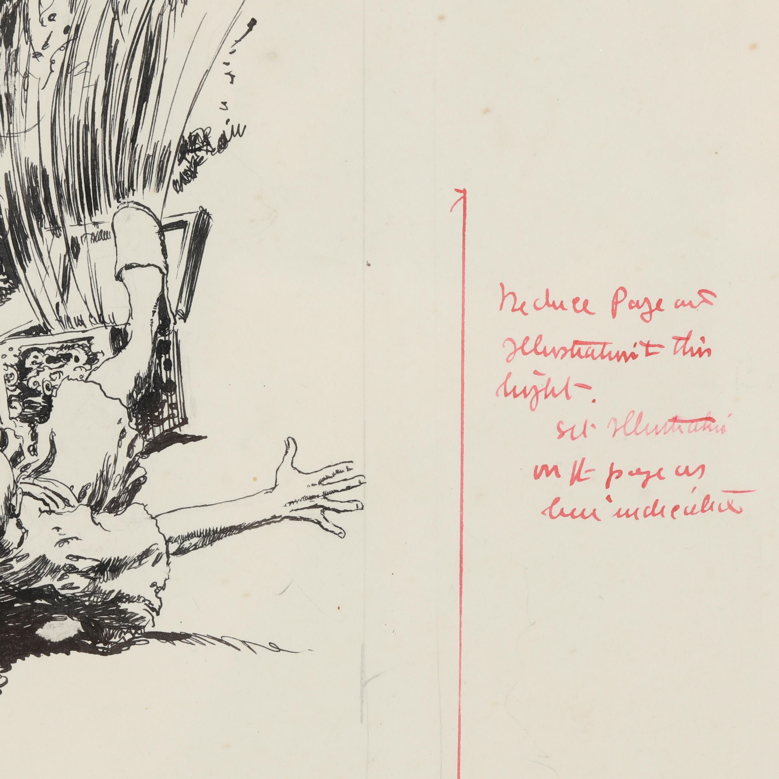 Howard Pyle | Sketch for Twilight Land (1894) | MutualArt