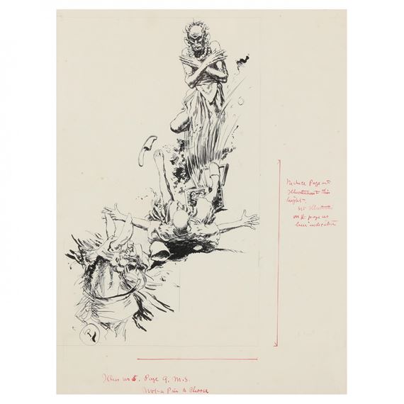 Howard Pyle | Sketch for Twilight Land (1894) | MutualArt