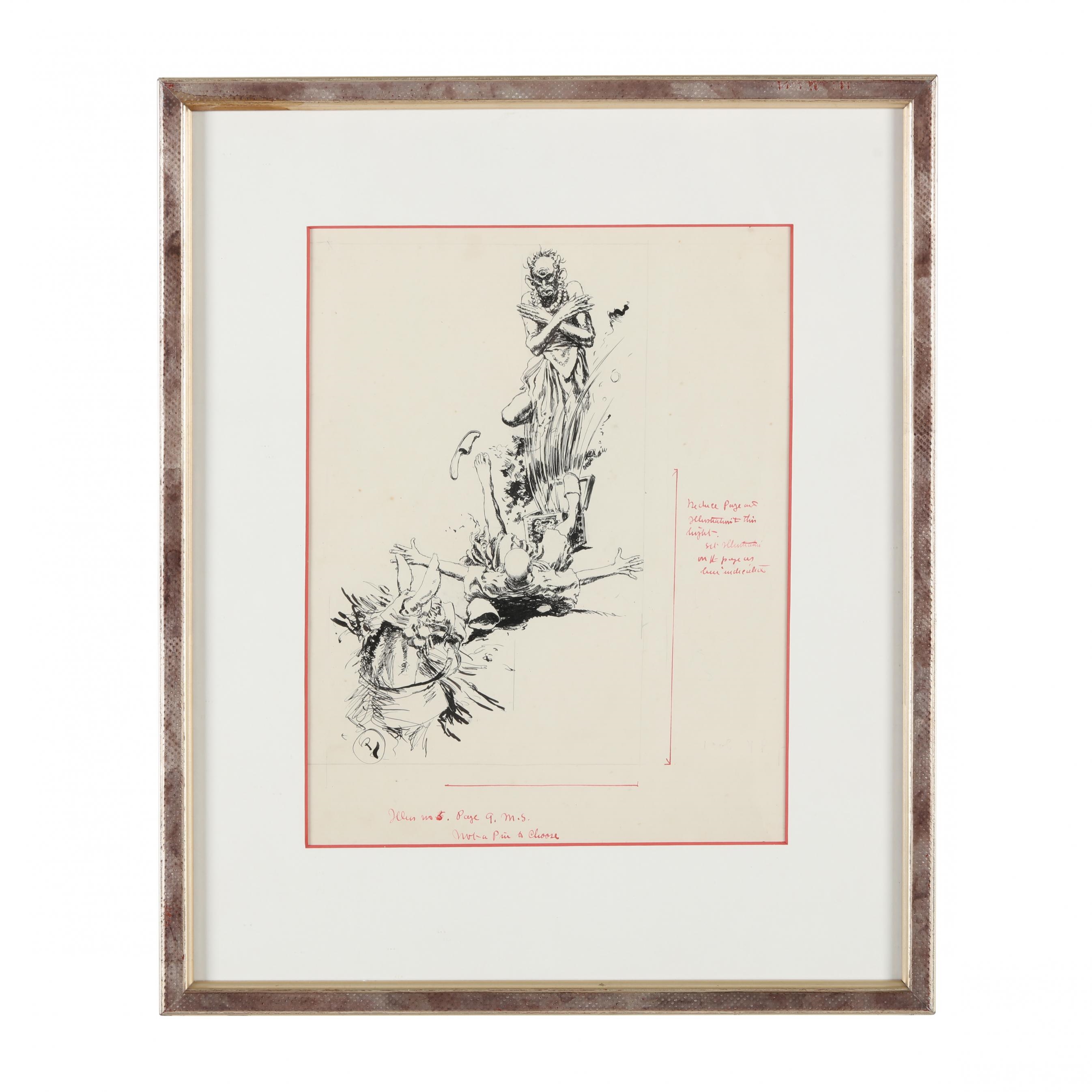 Howard Pyle | Sketch for Twilight Land (1894) | MutualArt