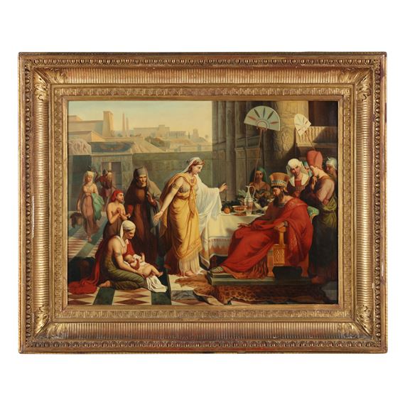 Victor Orsel | The Infant Moses Presented to the Pharaoh (1890) | MutualArt