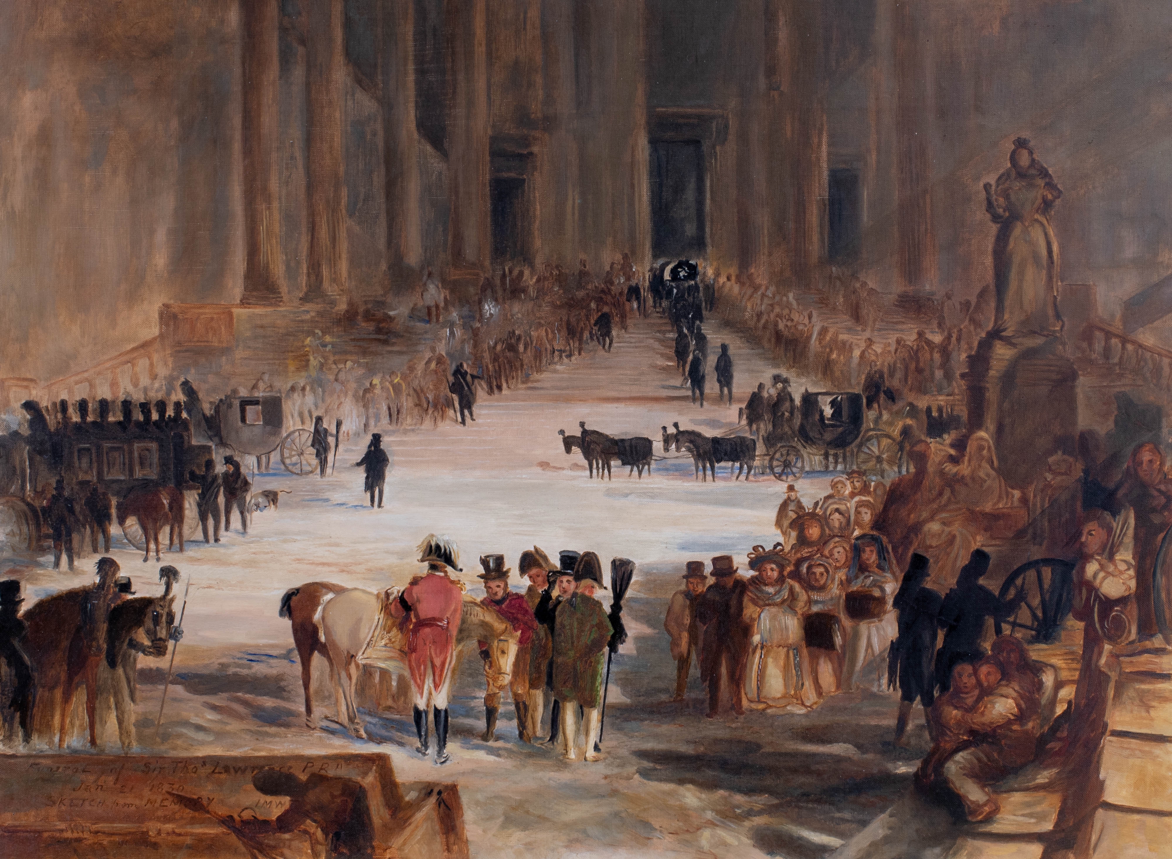 Joseph Mallord William Turner | Funeral of Sir Thomas Lawrence PRA, a ...