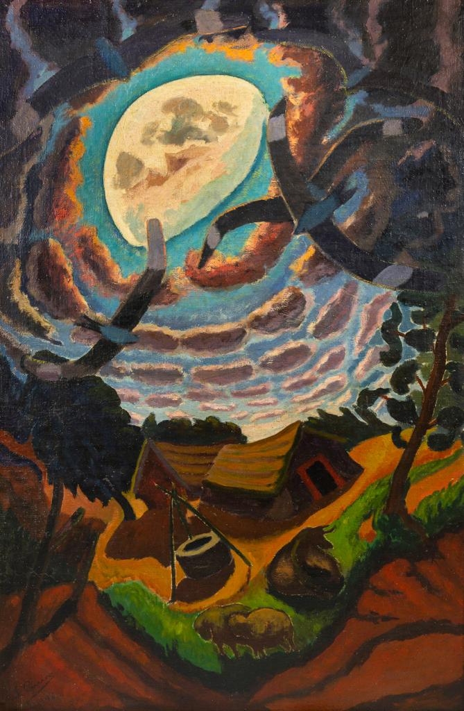 Jose Cuneo Perinetti | LUNA CON RANCHOS Y DORMILONES (1944) | MutualArt