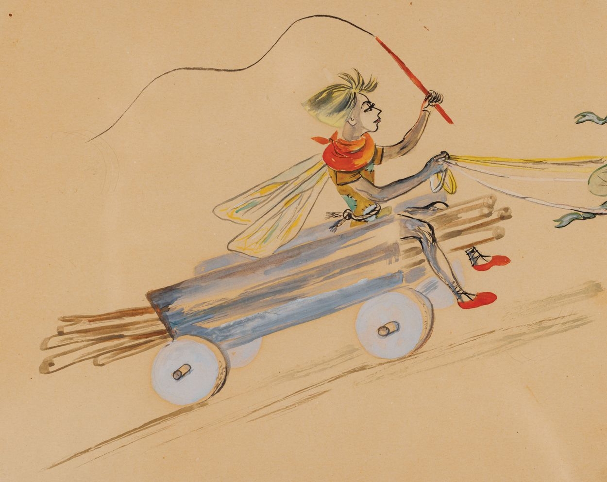 Maja Berezowska | ŚWIERSZCZ NA WOZIE (1949) | MutualArt