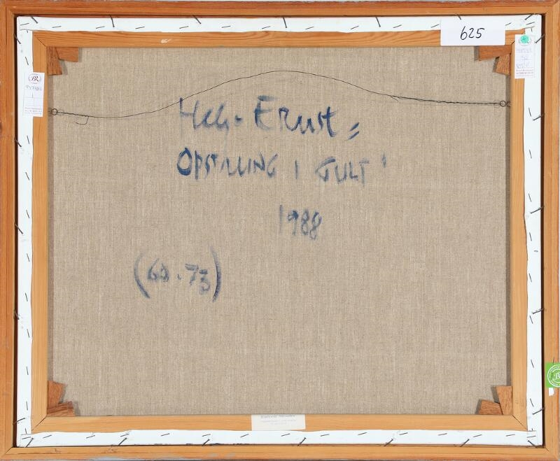 Helge Ernst | Opstilling i gult (1988) | MutualArt