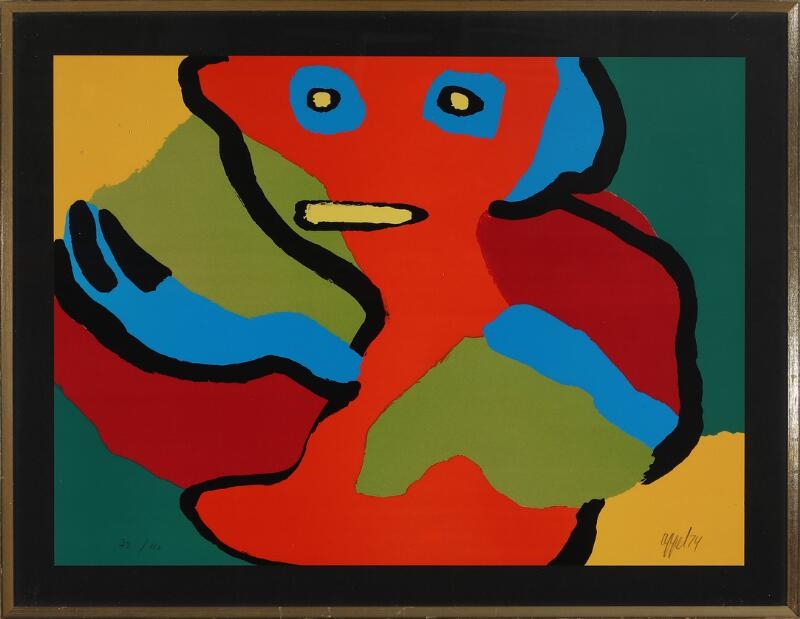 Karel Appel | Composition with figure | MutualArt
