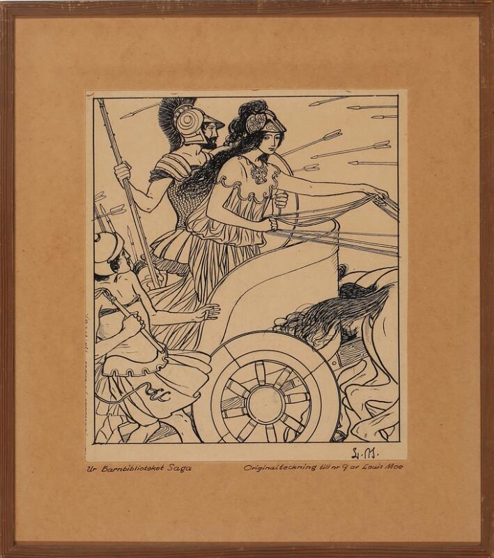 Louis Moe | Illustration for Barnbiblioteket Saga | MutualArt