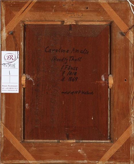 Niels Peter Holbech | Portrait of Caroline Amalie Reedtz Thott | MutualArt