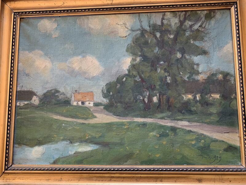 Max Nathan | Landscae with house (1929) | MutualArt