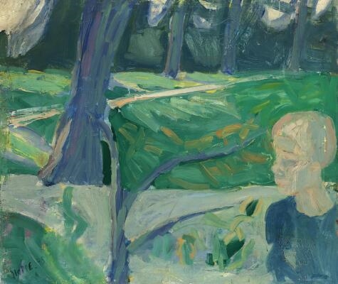 Erik Hoppe | Figure in Søndermarken (1945) | MutualArt