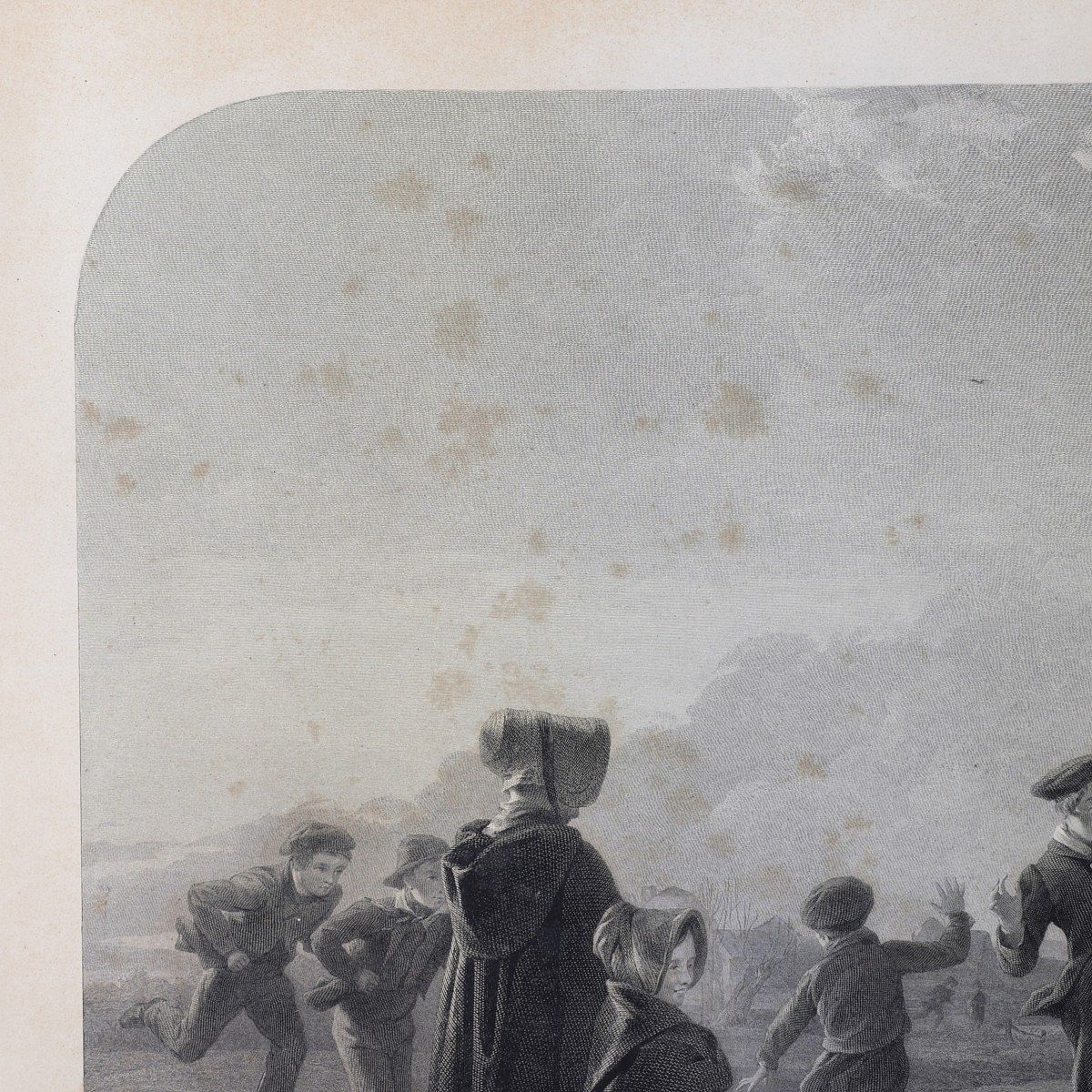 Thomas Webster | Schoolchildren frolicking and slipping on an icy pond ...