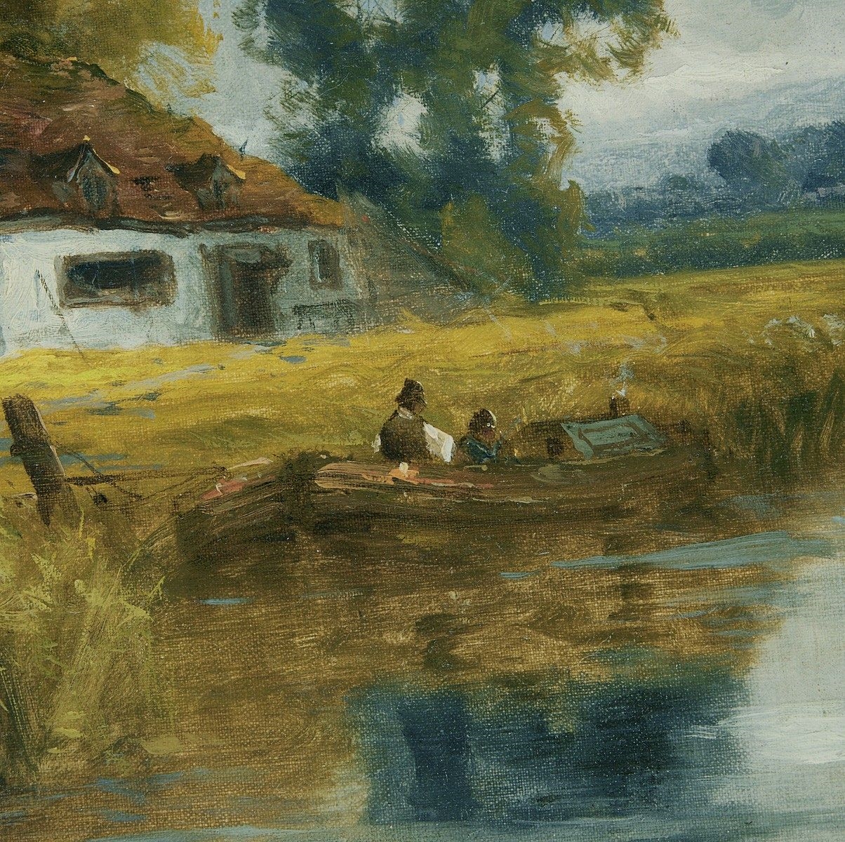 Harry Pennell | An idyllic country landscape with a cottage nestled ...