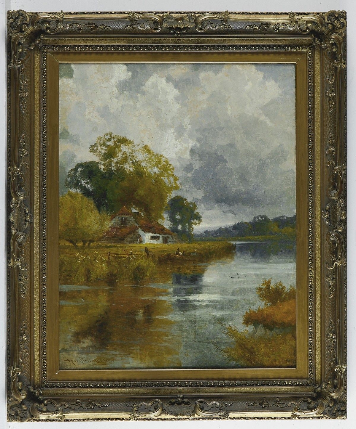 Harry Pennell | An idyllic country landscape with a cottage nestled ...