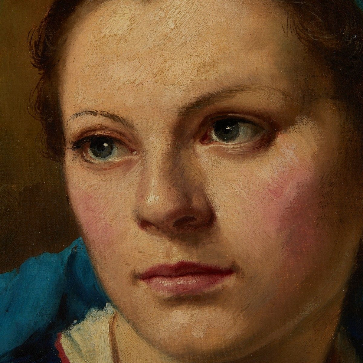 Lajos Rezes Molnar | Portrait of a girl in traditional Hungarian dress ...