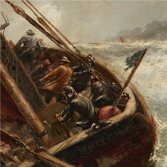 Thomas Rose Miles | Fishing Boat off Coast in Heavy Seas | MutualArt