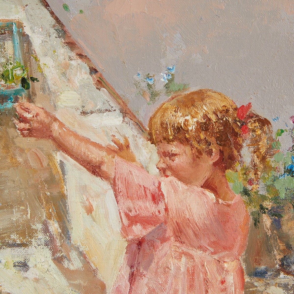 Giovanni Panza | Girl with Birdcage | MutualArt