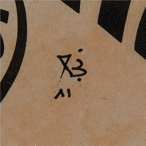 Nja Mahdaoui | Abstract calligraphy painting (1981) | MutualArt