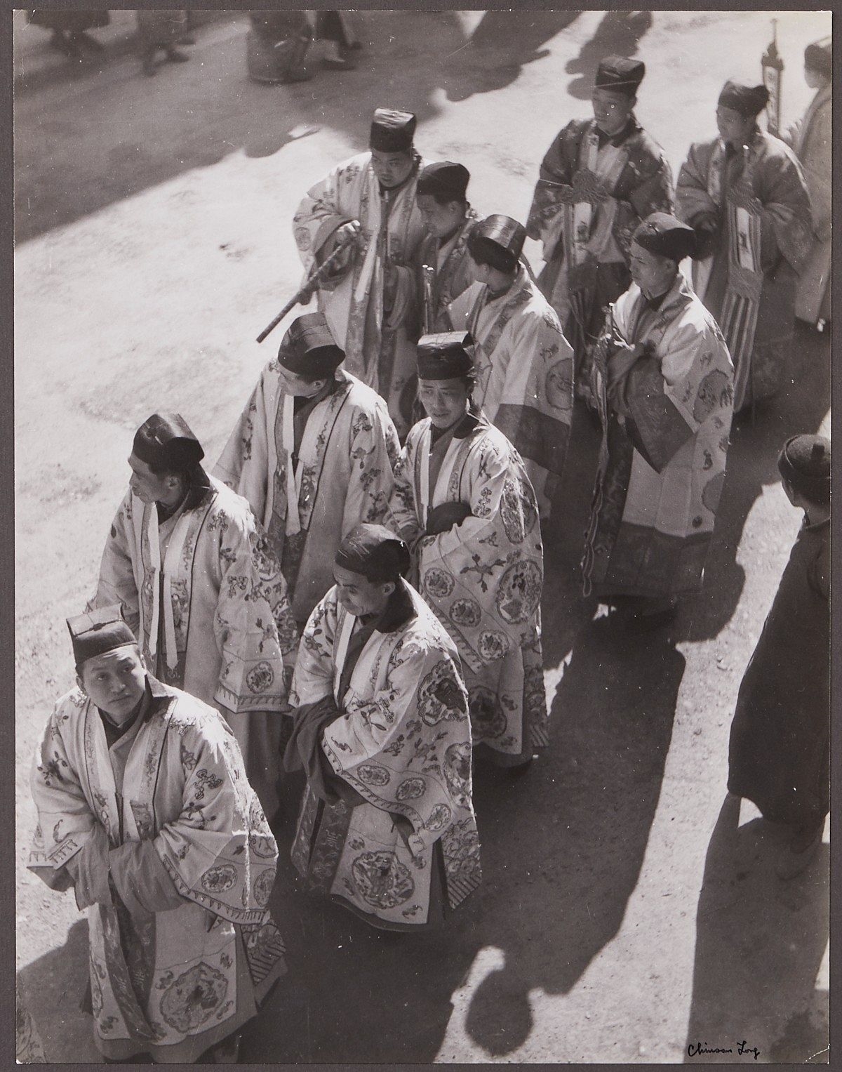 Long Chin-San | Photograph depicting a procession of priests. | MutualArt