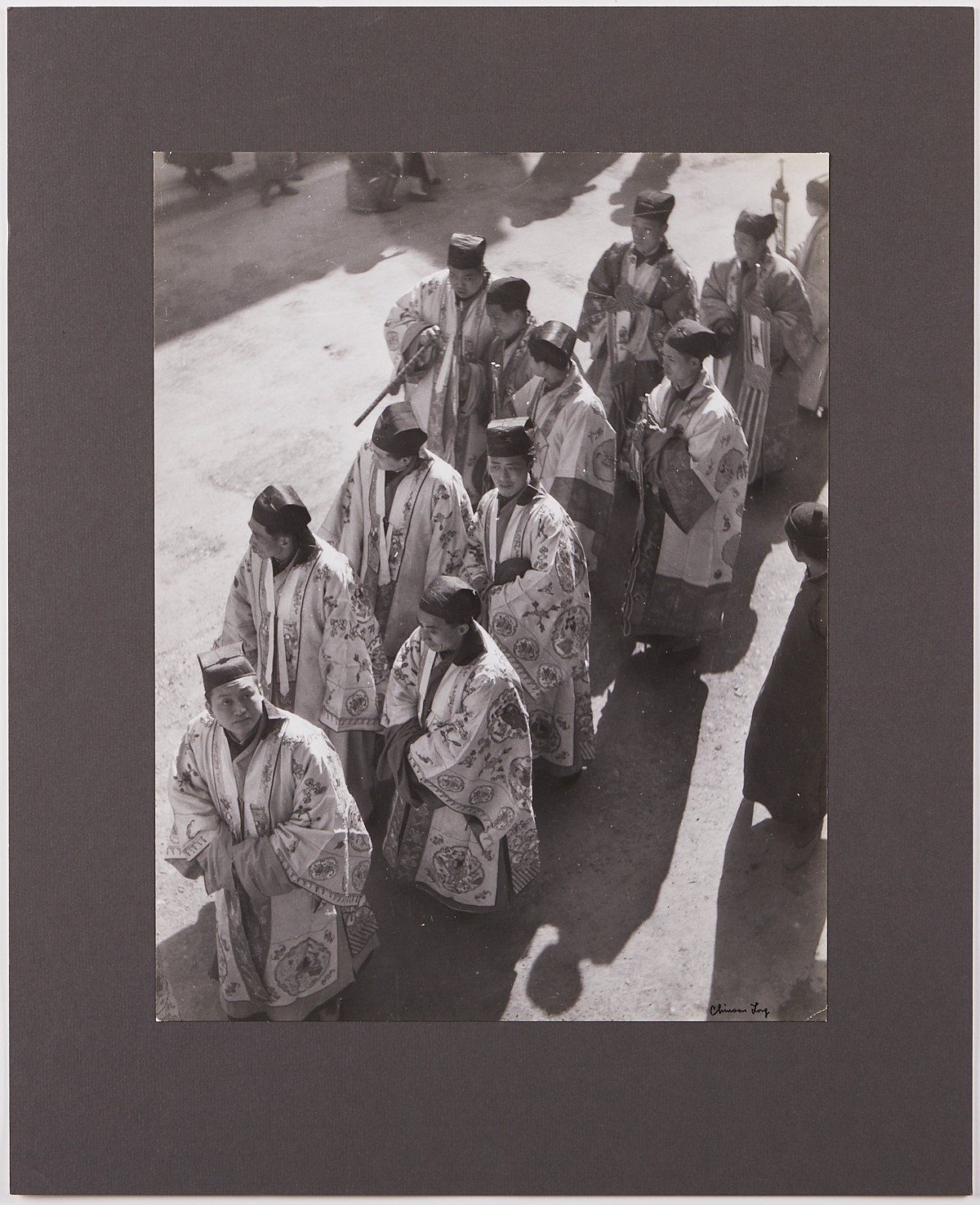 Long Chin-San | Photograph depicting a procession of priests. | MutualArt