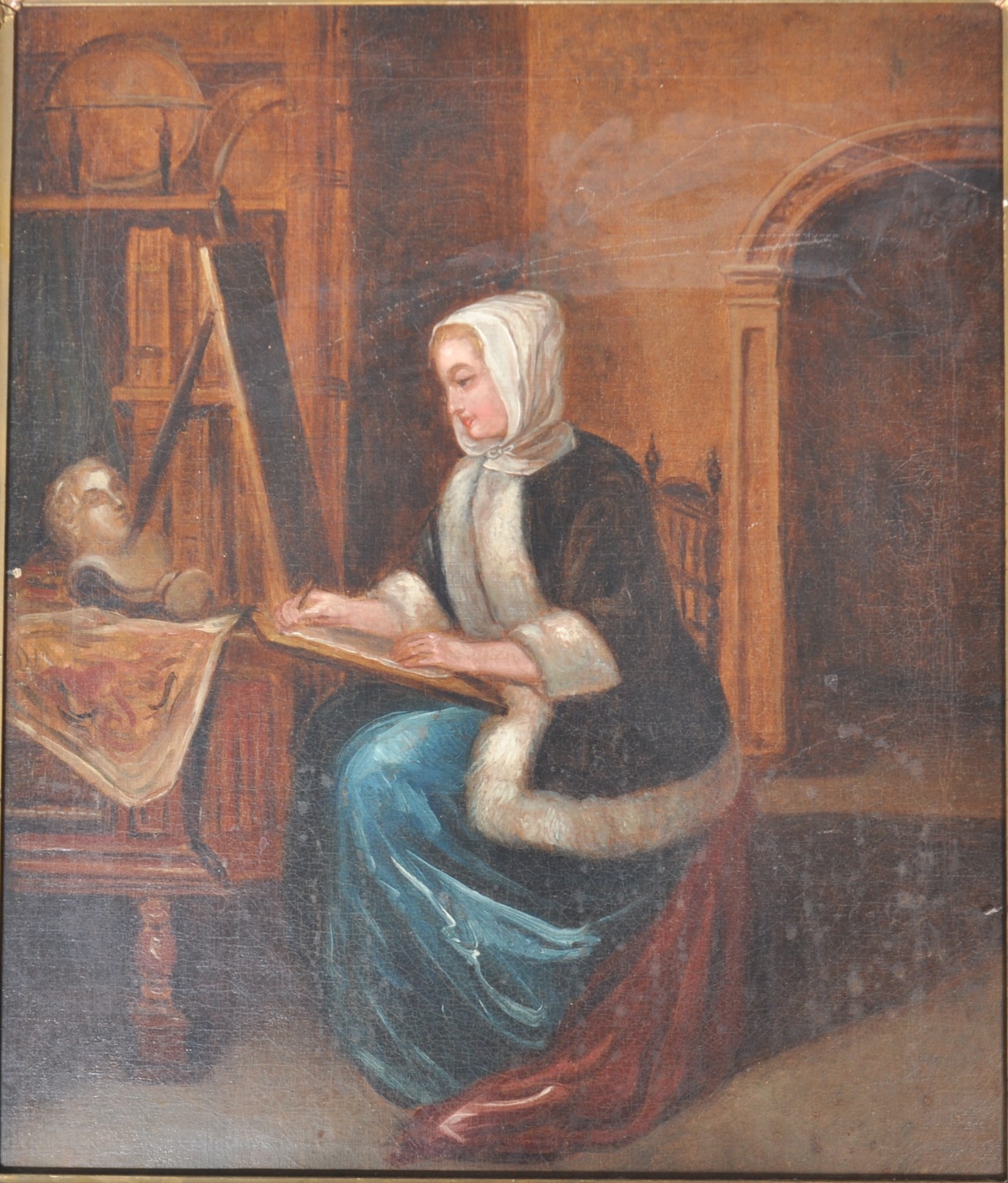 Pieter van der Werff | Paintress in the studio | MutualArt