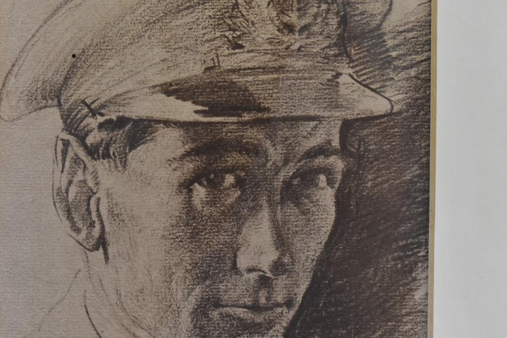 Sir William Russell Flint | self portrait with the artist wearing cap ...