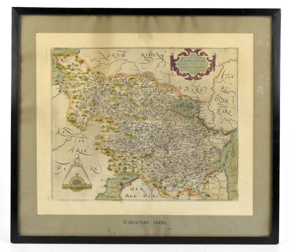 Christopher Saxton | map of Eboracensis | MutualArt