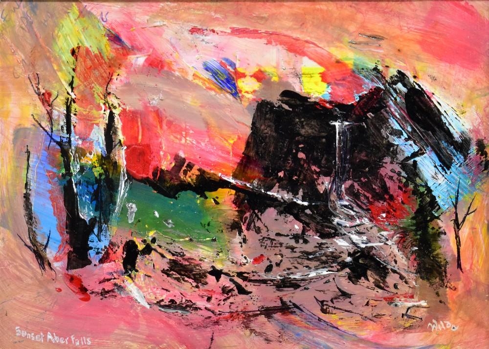David Wilde | Sunset Aber Falls | MutualArt
