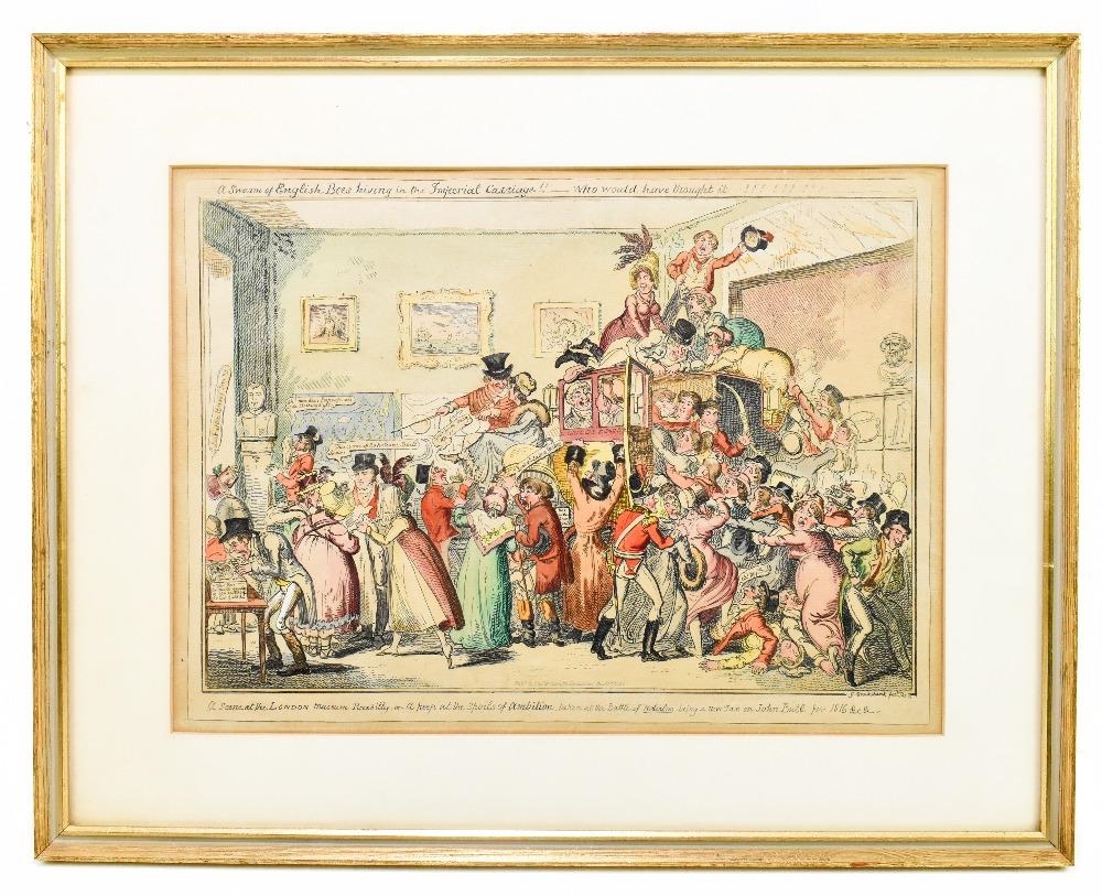 George Cruikshank | English bees hiving in the imperial carriage ...