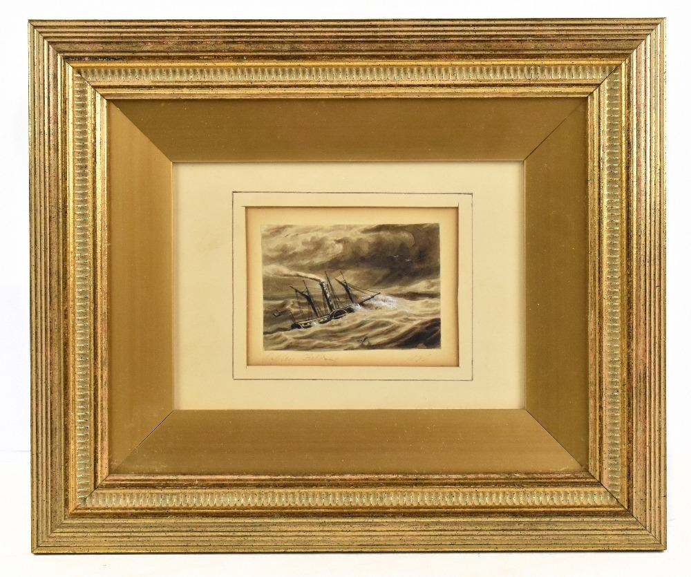 Anthony Vandyke Copley Fielding | a ship in stormy seas | MutualArt