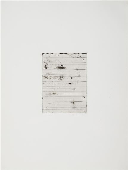 Betty Roodish Goodwin | Note With Lines (1973) | MutualArt