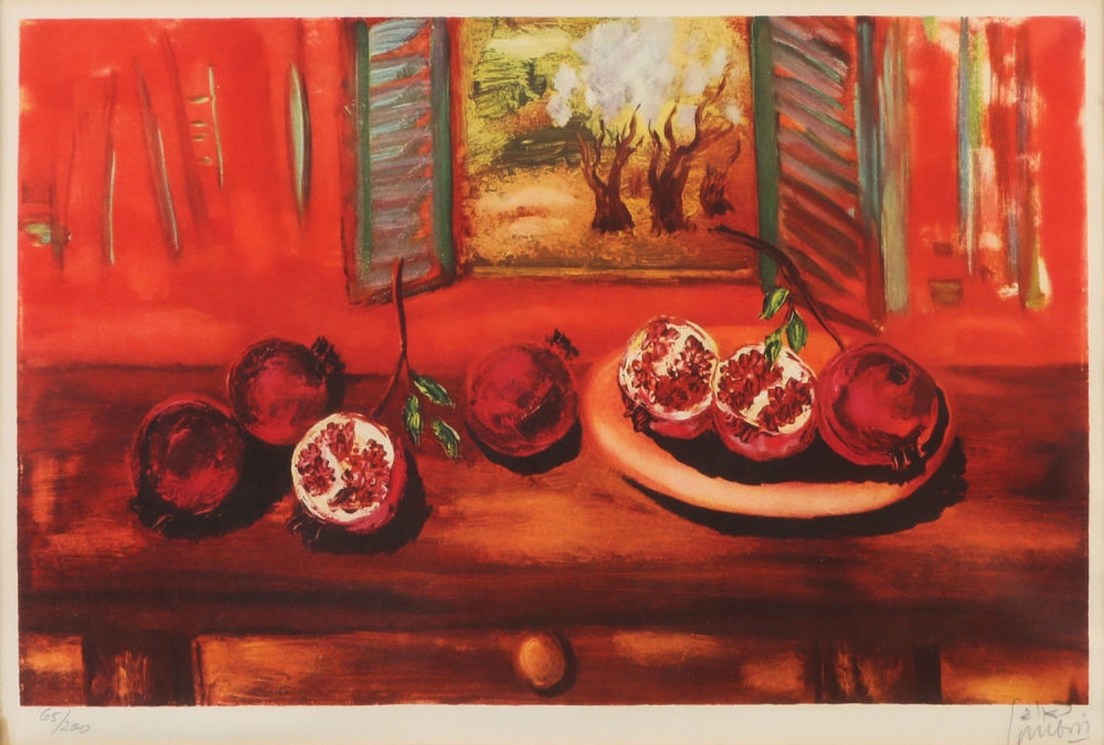 Reuven Rubin | Pomegranates on the Table | MutualArt