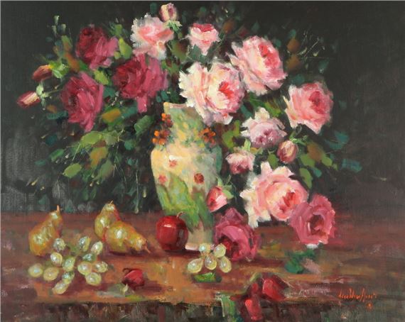 Joan Wood Avant | Roses and Grapes | MutualArt