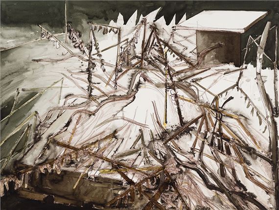 Jack Leonard Shadbolt | Architecture of a Winter Garden (1971) | MutualArt