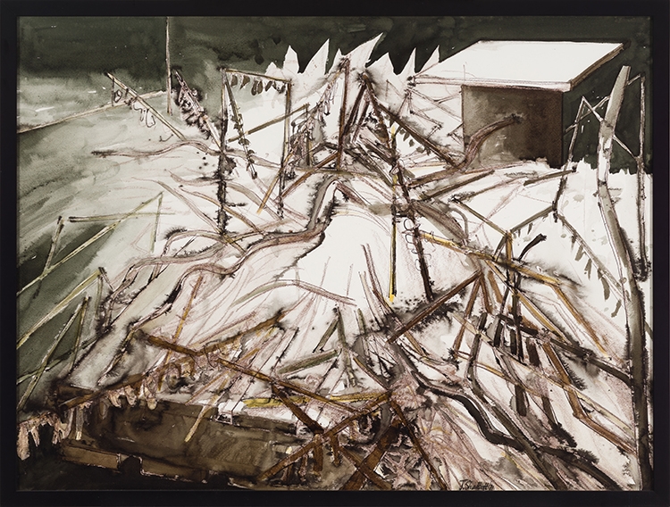 Jack Leonard Shadbolt | Architecture of a Winter Garden (1971) | MutualArt