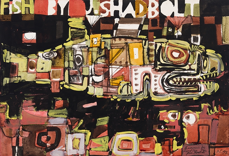 Jack Leonard Shadbolt | Fish (1963) | MutualArt