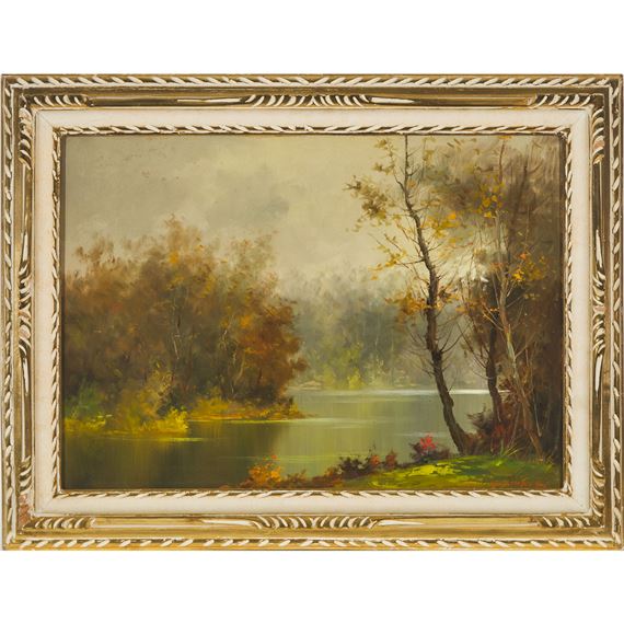 M. Rinaldi | MISTY LAKESIDE VIEW | MutualArt