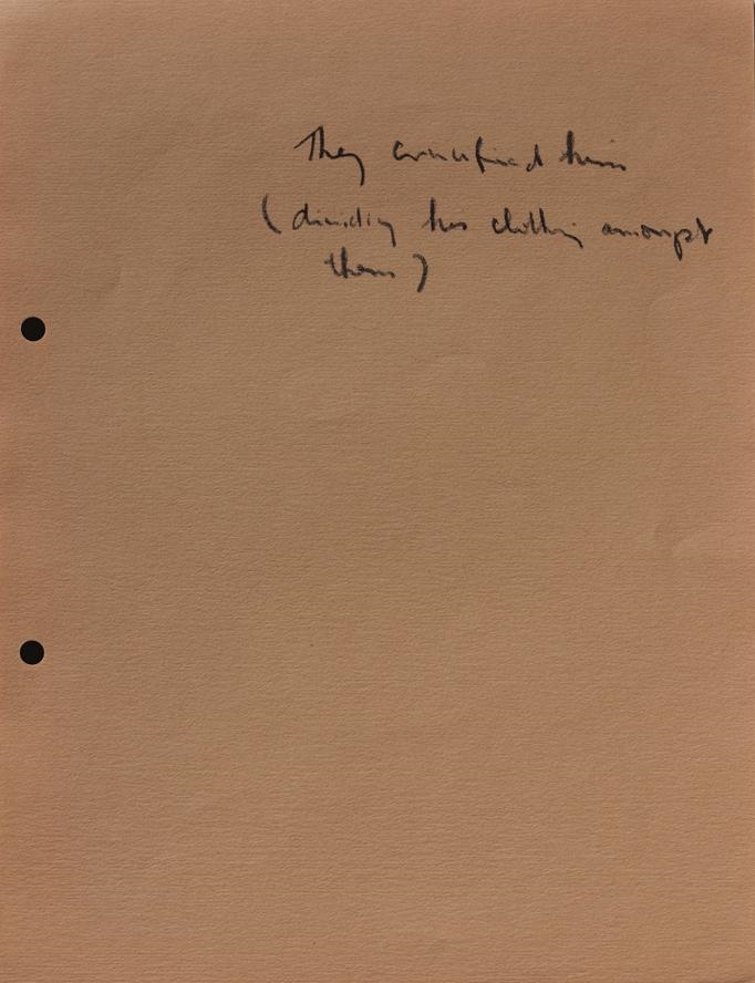 Colin McCahon | Untitled (single page from 15 Drawings) (1976) | MutualArt