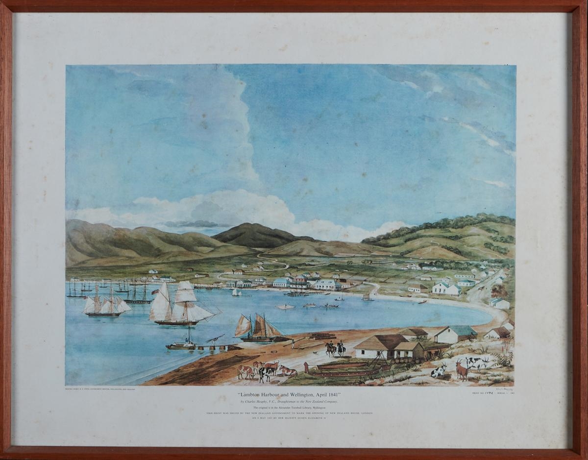 Charles Heaphy | Lambton Harbour and Wellington, April 1814 | MutualArt