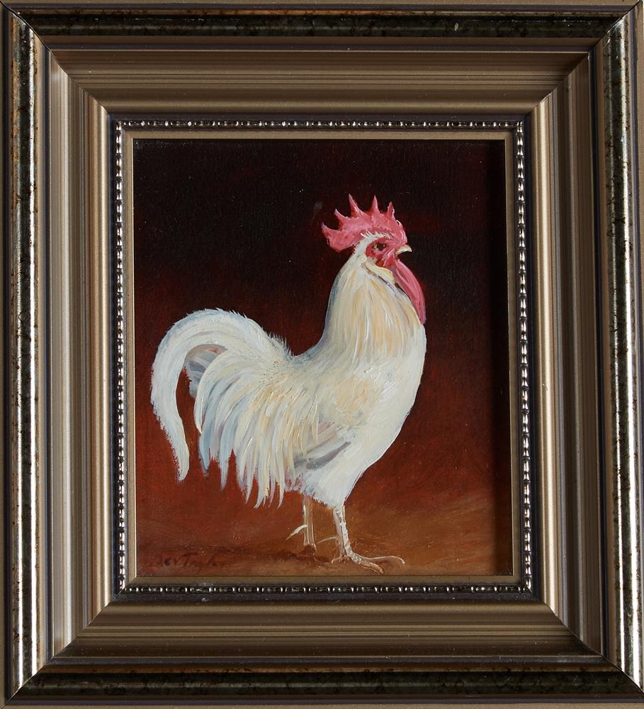 Bev Taylor | White Leghorn Cockerel | MutualArt