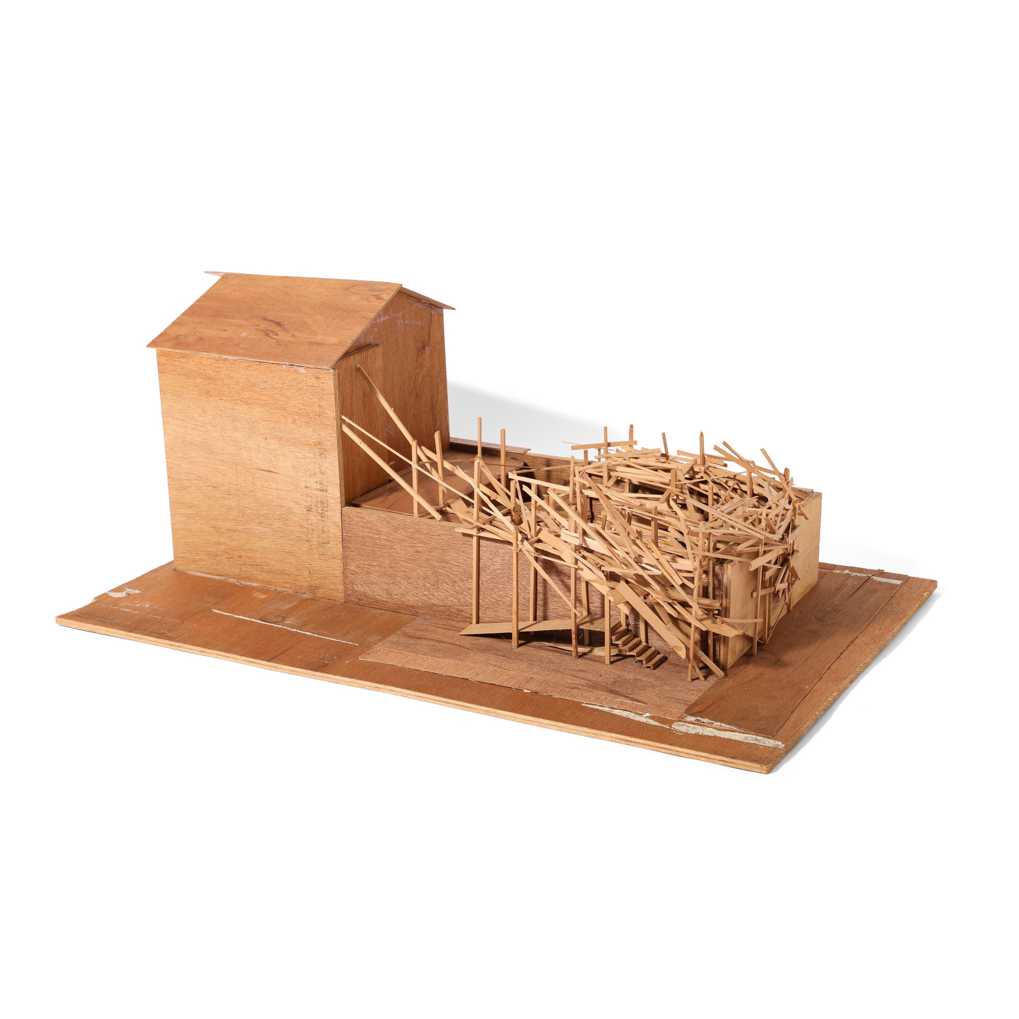 Tadashi Kawamata | MODEL. DESTROYED CHURCH PROJECT IN KASSEL (DOCUMENTA ...