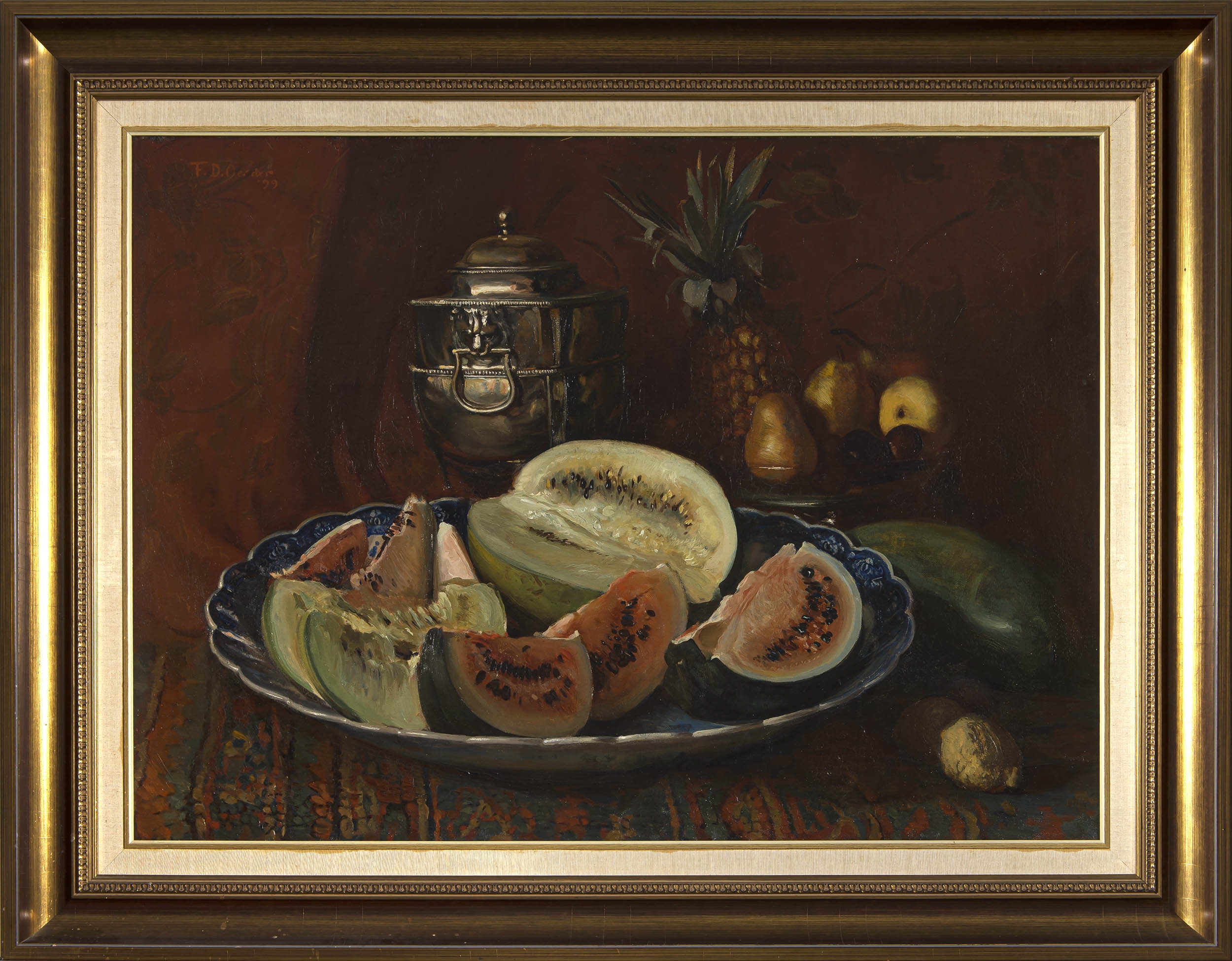 Frans Oerder | Still Life with Melon (1899) | MutualArt
