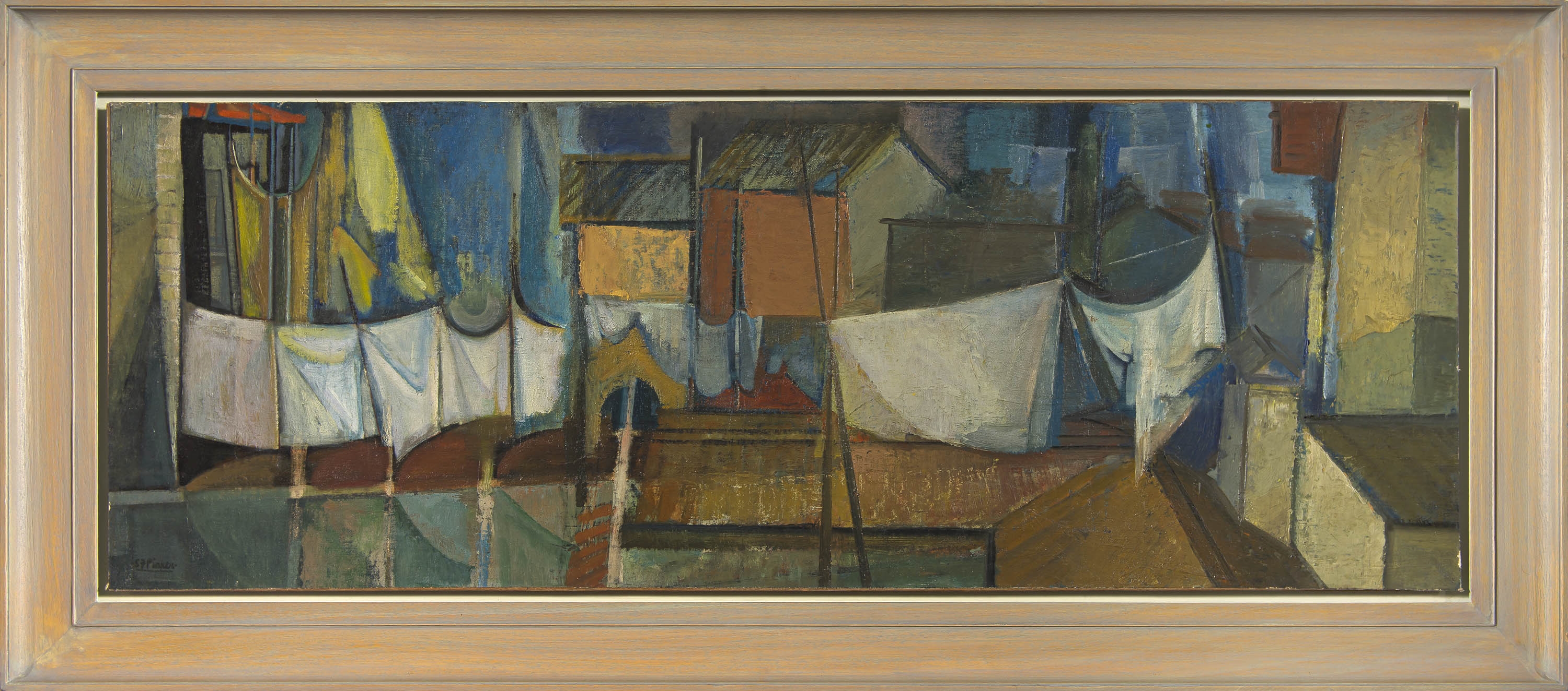 Stanley Pinker | Sails and Washing Malcesine, Lake Garda, Italy | MutualArt