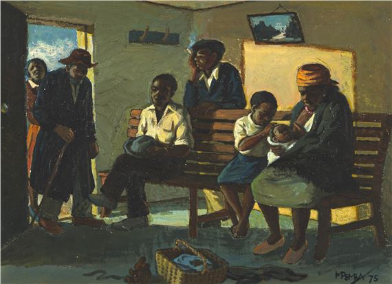 George Pemba | In the Waiting Room (1975) | MutualArt