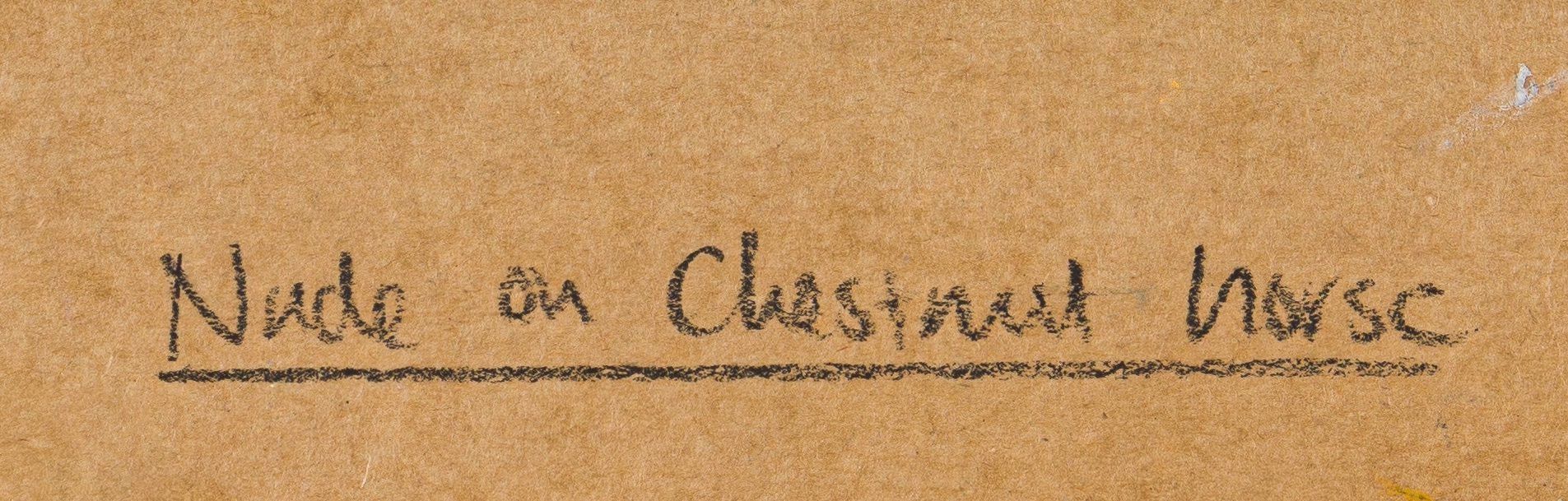 Nicky Leigh | Nude on Chestnut Horse (2005) | MutualArt